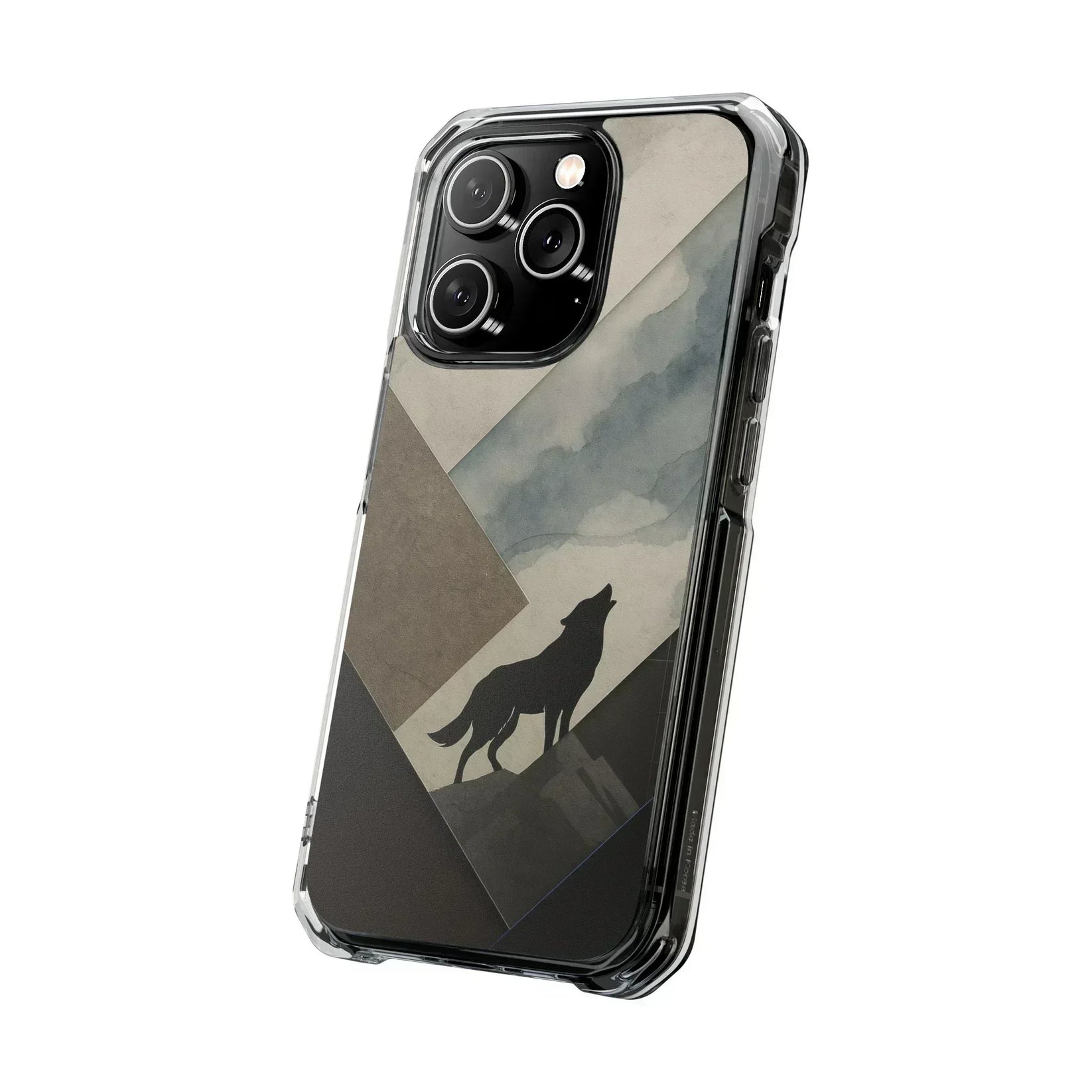 Wolf Silhouette Phone Case for iPhone 14-16 Models | KARARMDESIGN