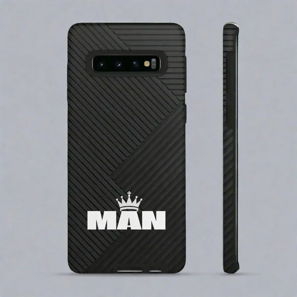 MAN Logo Phone Case for Samsung Galaxy S10-S25 Models | KARARMDESIGN