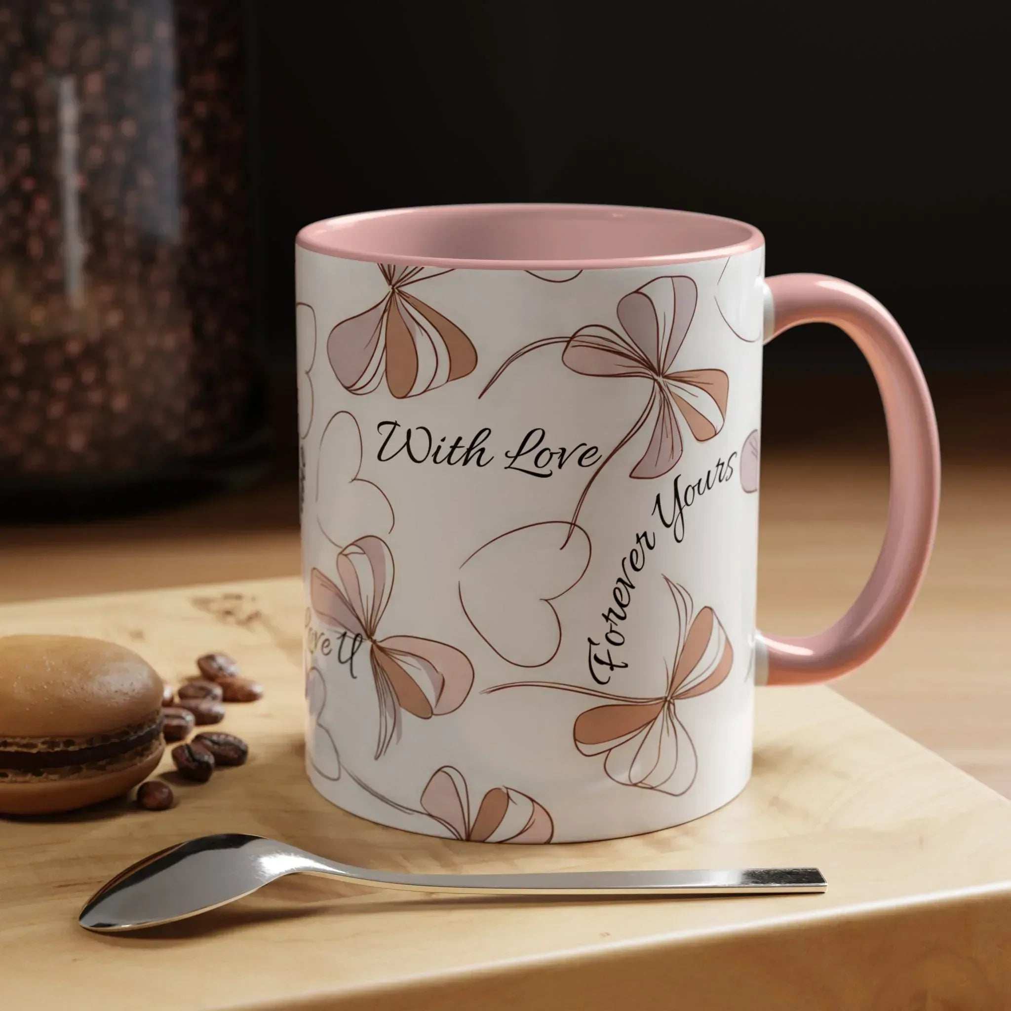 Love Messages Accent Coffee Mug (11, 15oz) | KARARMDESIGN