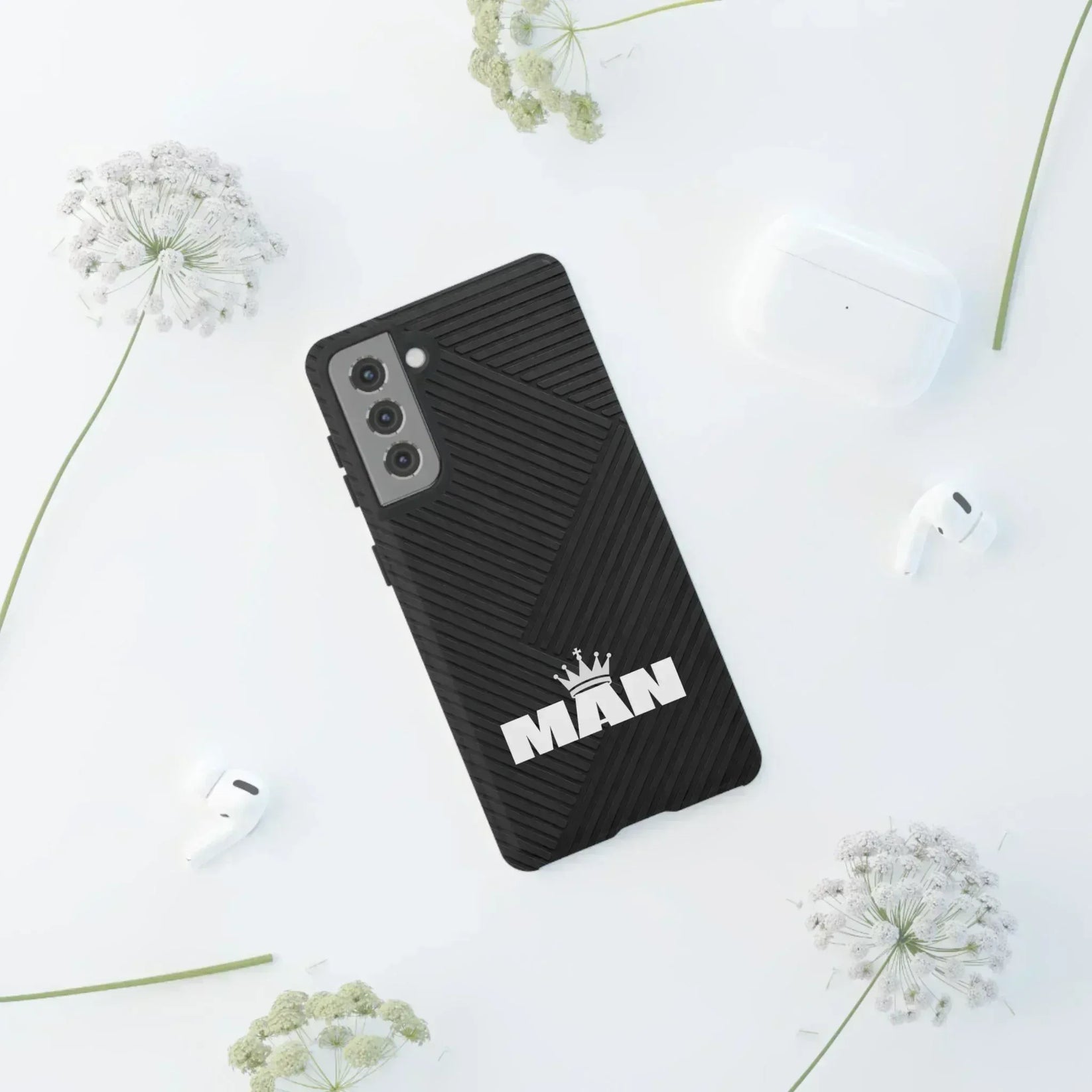 MAN Logo Phone Case for Samsung Galaxy S10-S25 Models | KARARMDESIGN