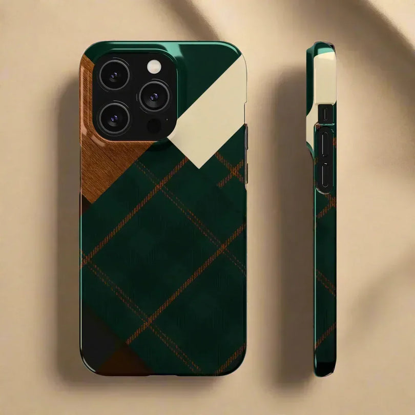 Rustic Green Phone Case for iPhone & Samsung | KARARMDESIGN